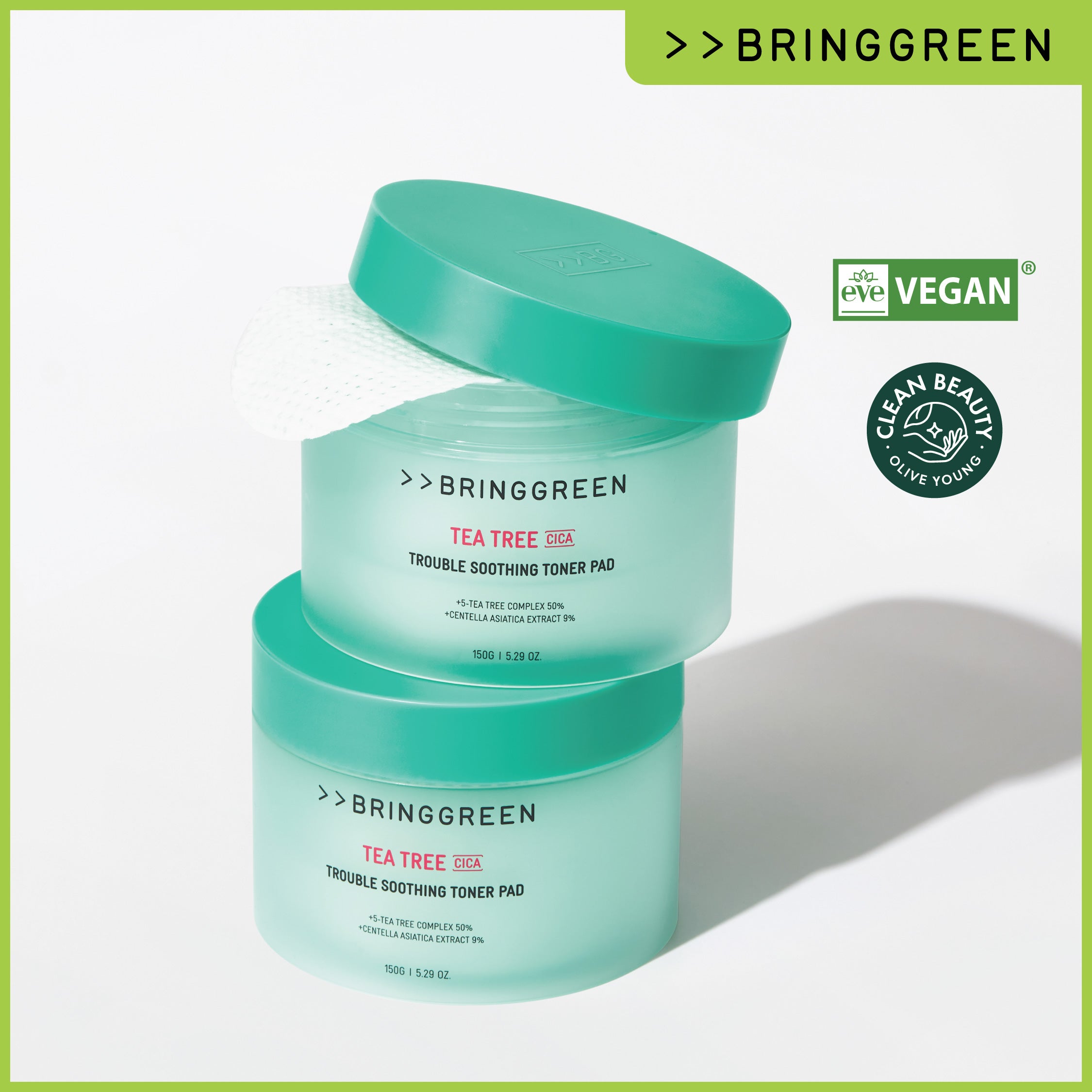BRING GREEN Tea Tree Pore Control Mud Mask | Olive Young In-house ...